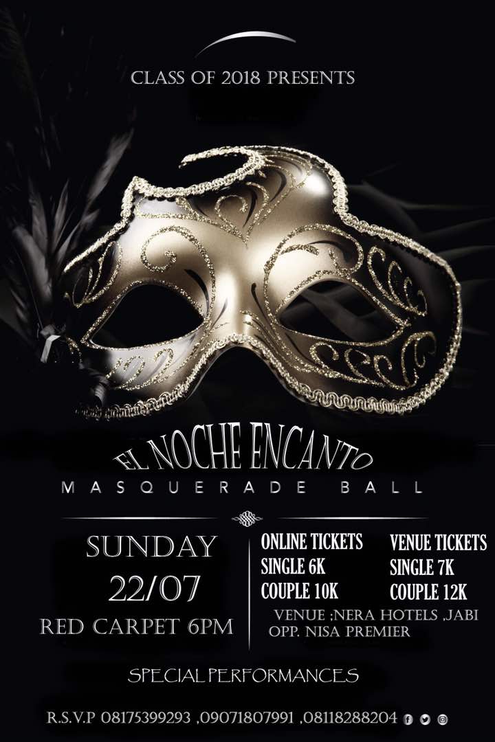 Get tickets to The masquerade ball on Tickethub.ng - Tickethub.ng